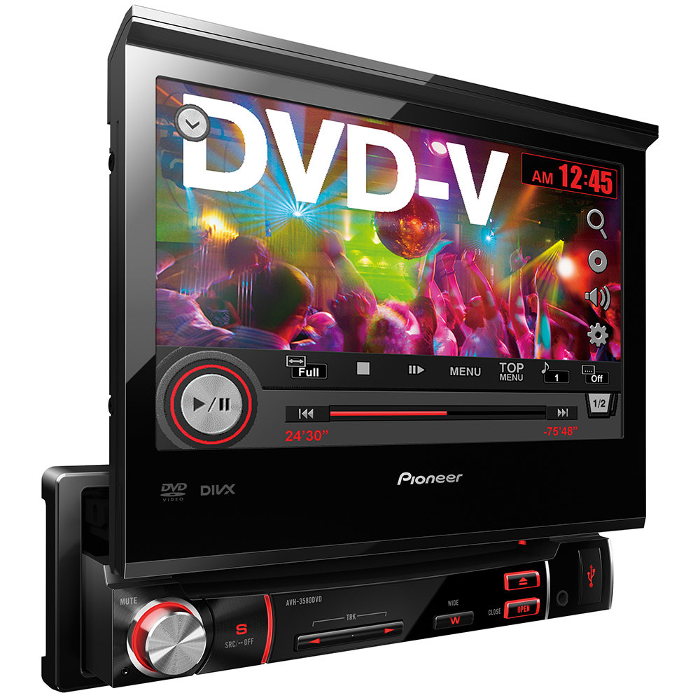 DVD Automotivo Pionner 7'' AVH-3580 Retrátil - Colombo